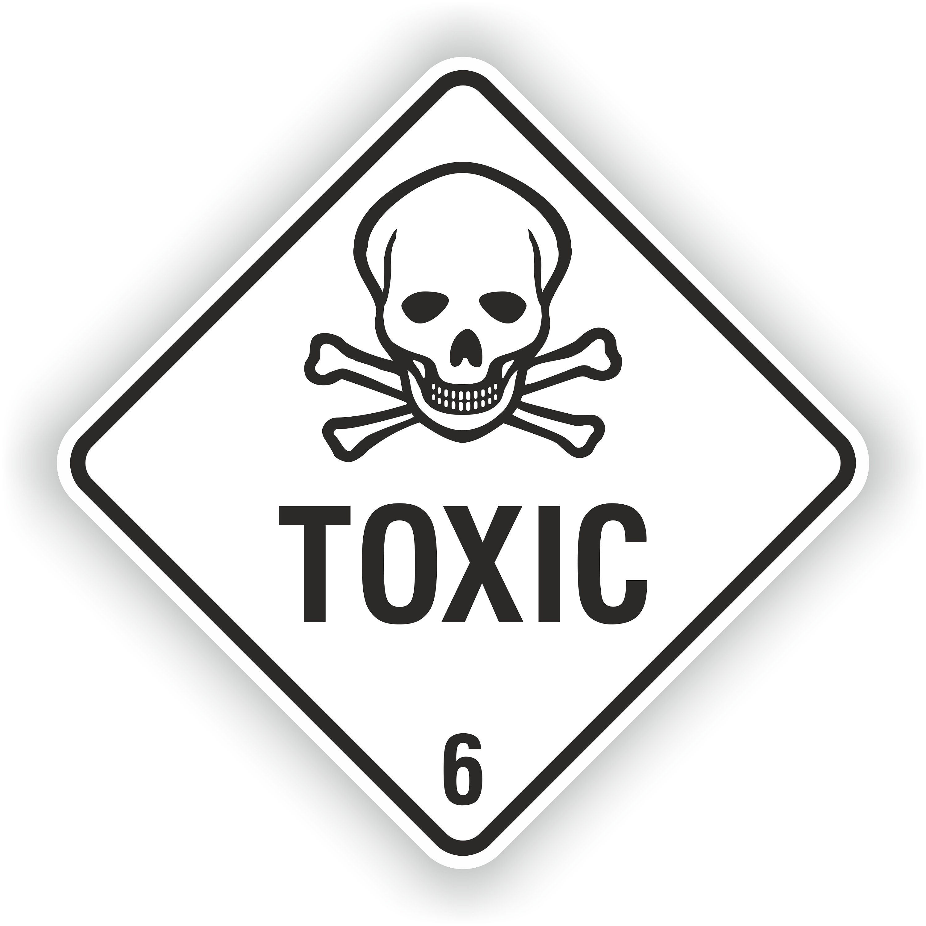 Toxic Warning Sticker for Laptop Book Fridge Guitar Motorcycle | Etsy