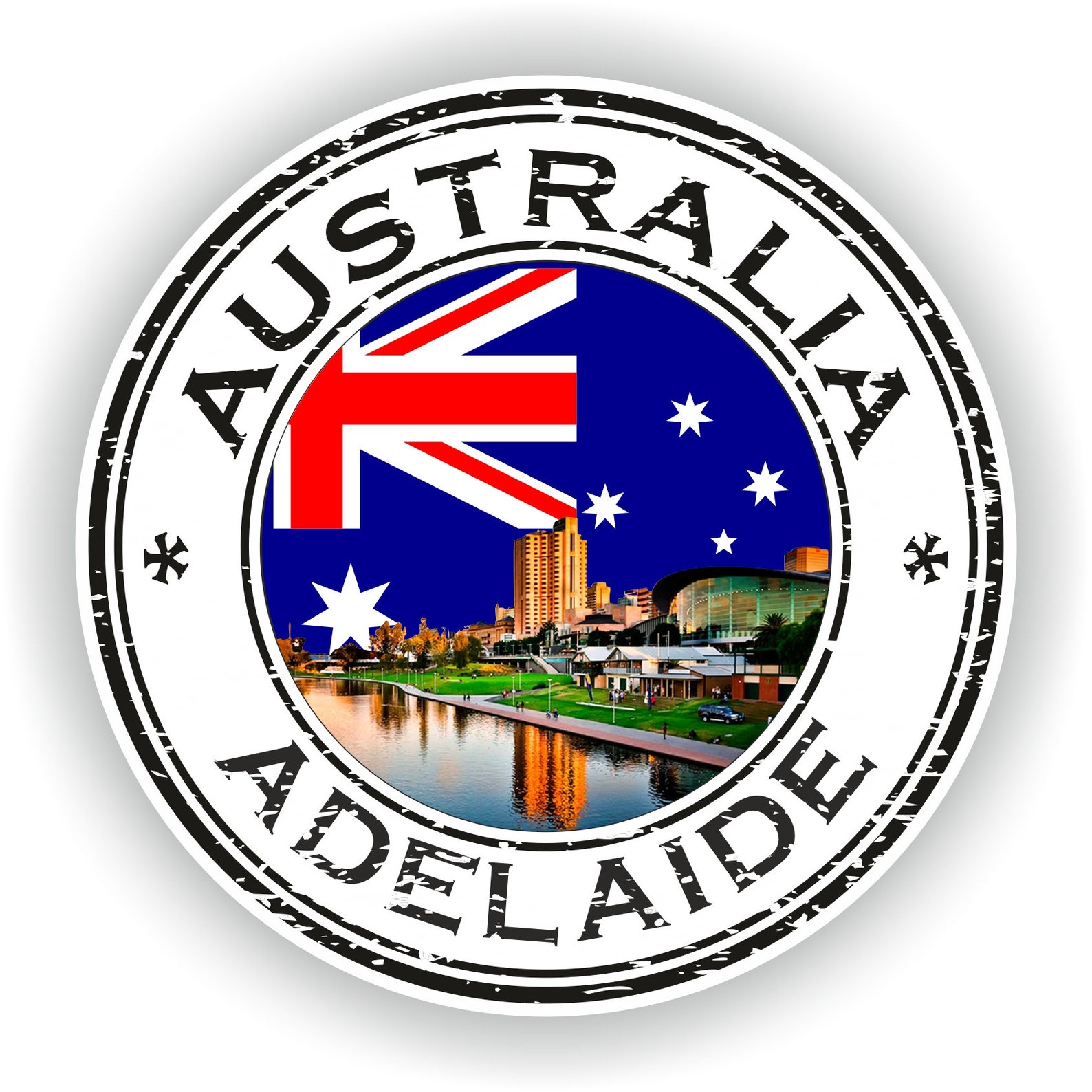 Adelaide Seal Round Flag - Digital File Download - Svg, Png, Eps, Jpg ...