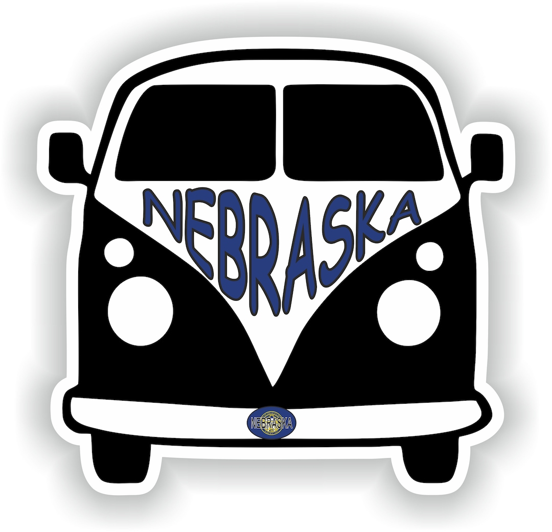 Van Nebraska Sticker for Car Truck Mobile Home Caravane Laptop Book ...