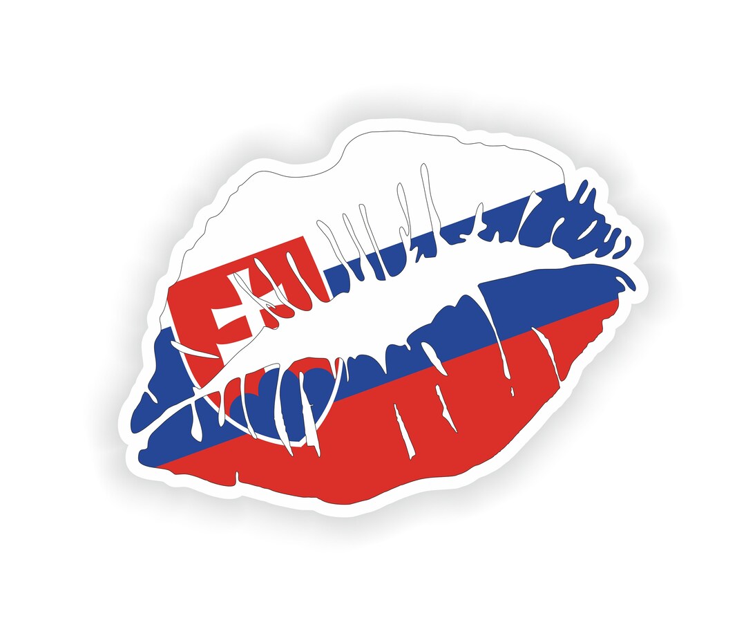 Slovakia Lips Flag - Digital File Download - Svg, Png, Eps, Jpg - Etsy