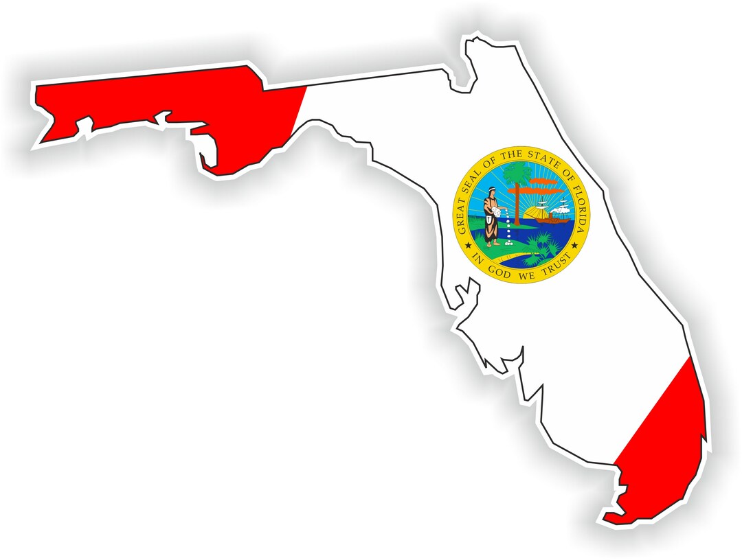 Florida Map Flag - Digital File Download - Svg, Png, Eps, Jpg - Etsy