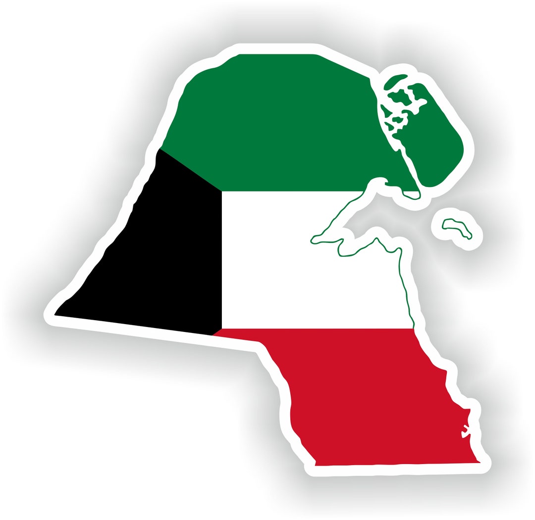 Kuwait Map Flag - Digital File Download - Svg, Png, Eps, Jpg - Etsy