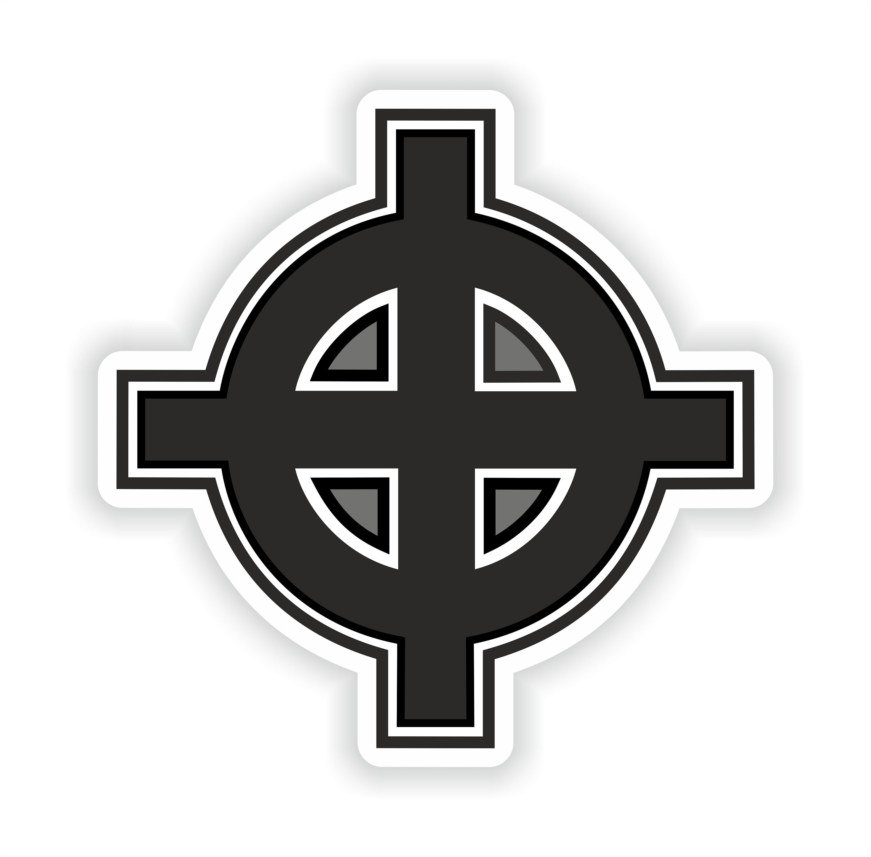 Celtic Cross 01 Sticker for Laptop Book Fridge Guitar Motorcycle Helmet ...