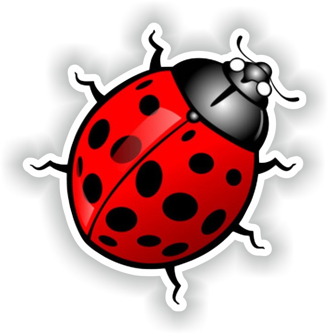 Ladybug Ladybird #03 Sticker for Laptop Book Fridge Guitar Motorcycle ...