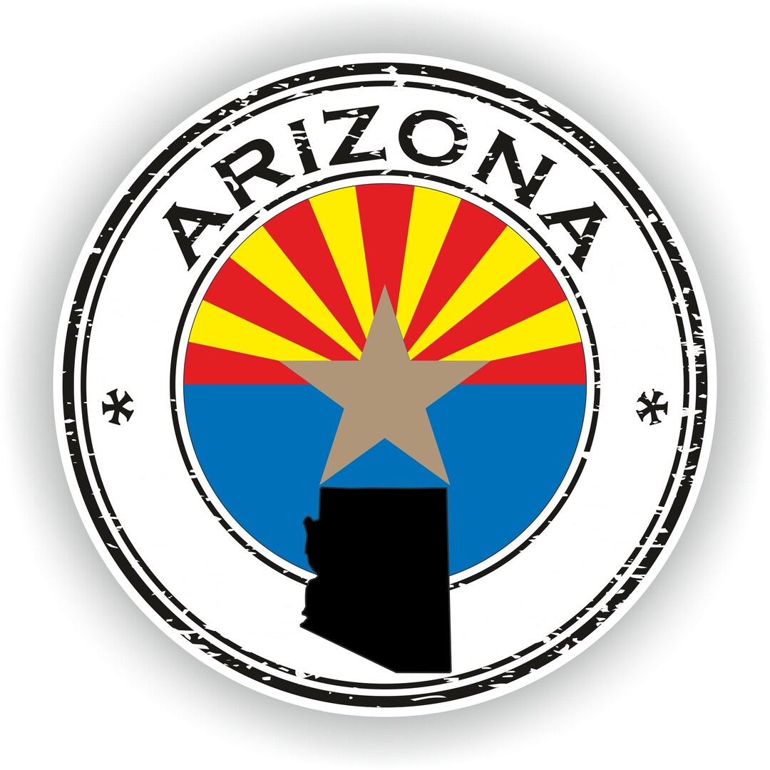 Arizona Seal Round Flag - Digital File Download - Svg, Png, Eps, Jpg - Etsy
