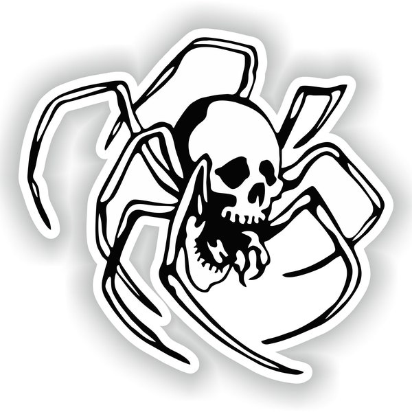 Motorcycle Helmet Spider Decal - Etsy