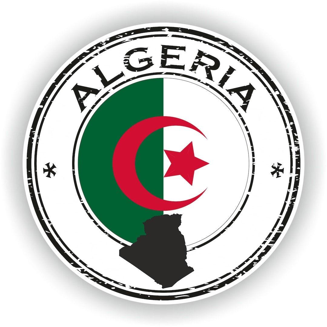 Algeria Seal Round Flag - Digital File Download - Svg, Png, Eps, Jpg - Etsy