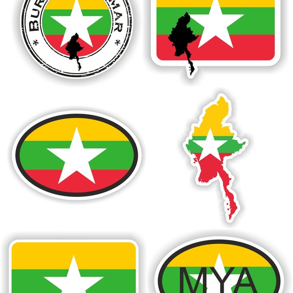 Myanmar Stickers - Etsy