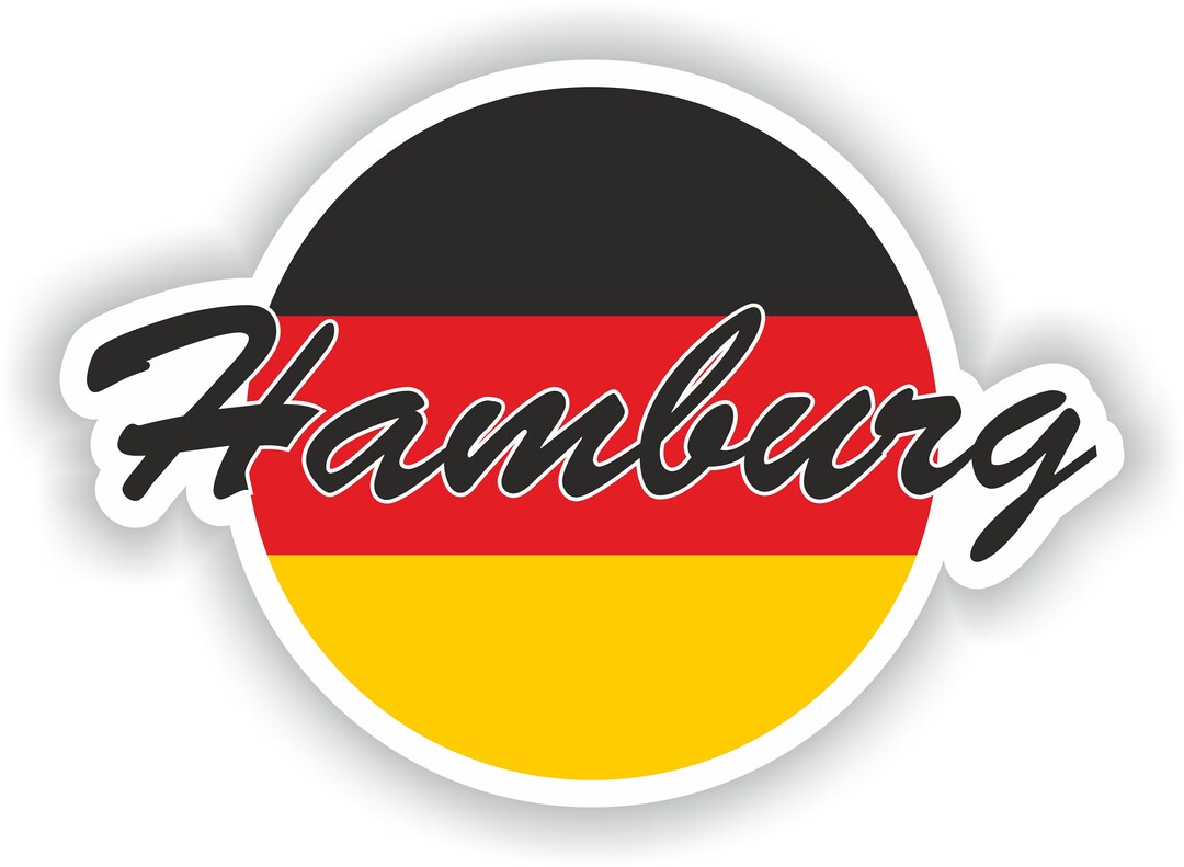 Hamburg Sticker Flag for Laptop Book Fridge Guitar Motorcycle Helmet ...