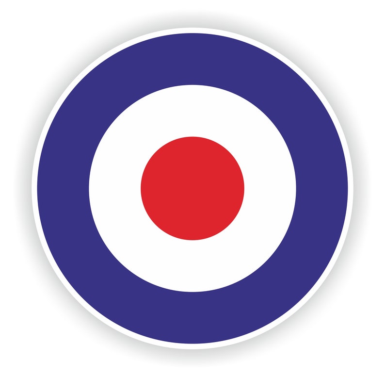 RAF Royal Air Force Roundel Military Sticker for Laptop Book Fridge ...