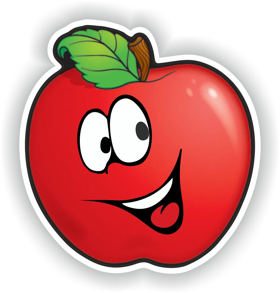 Apple Fruit Sticker for Laptop Book Fridge Guitar Motorcycle Helmet ...