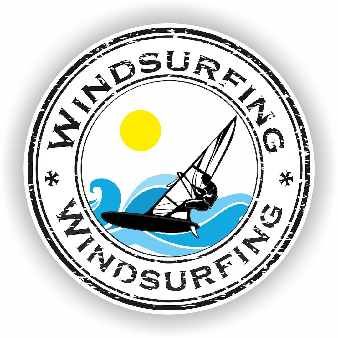 Windsurfing Sticker Sports for Laptop Book Fridge Guitar Motorcycle ...