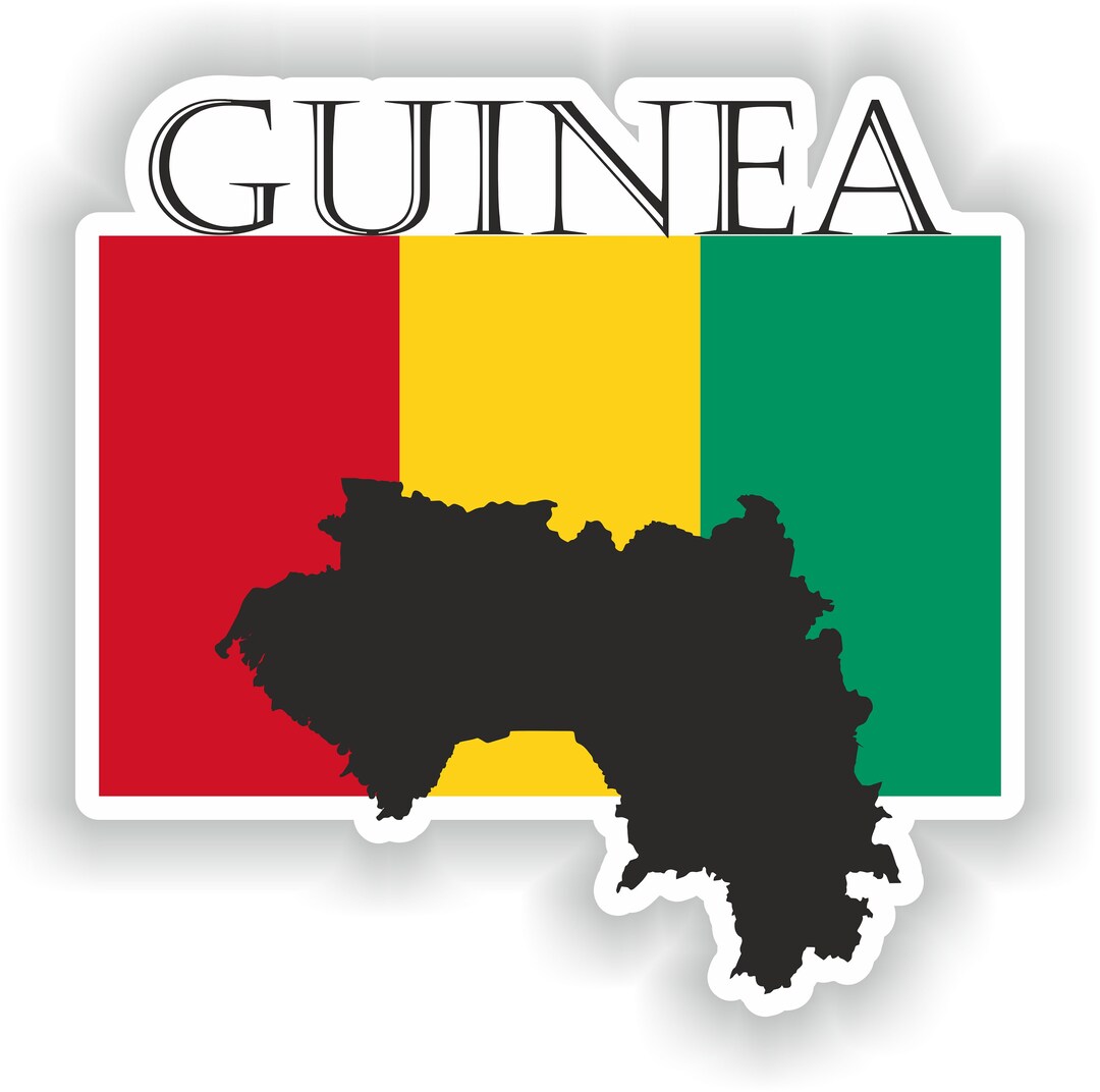 Guinea Sticker Flag MF for Laptop Book Fridge Guitar Motorcycle Helmet ...