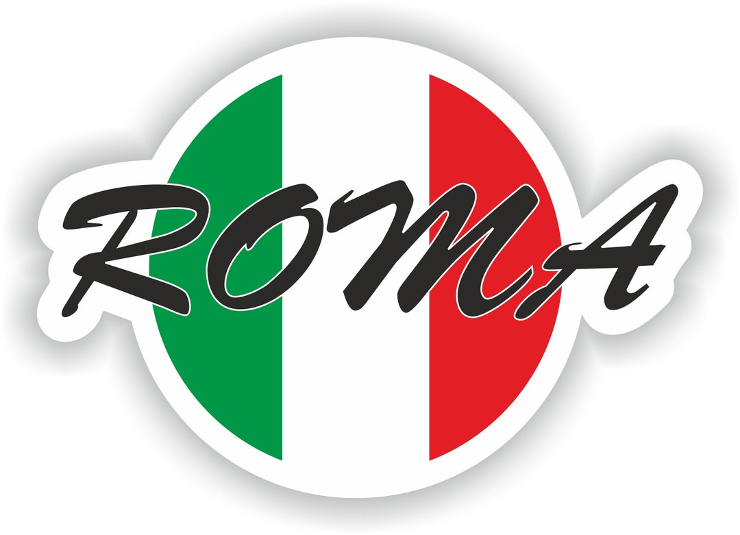 Roma Sticker Flag for Laptop Book Fridge Guitar Motorcycle Helmet ...