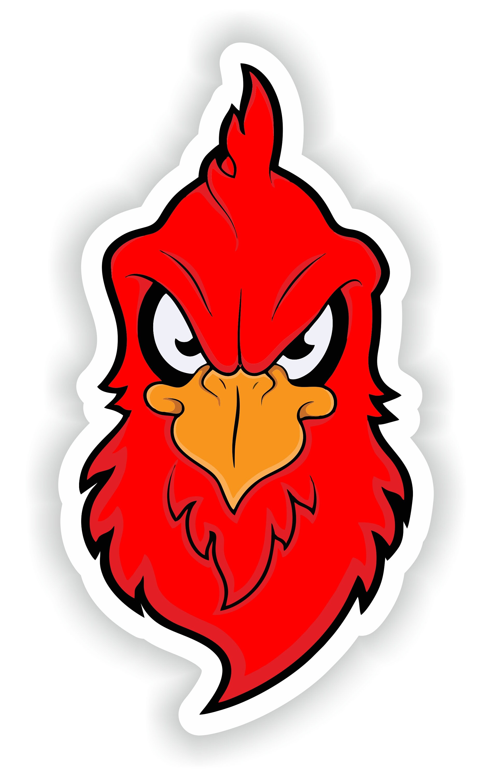 Angry Chicken Digital File Download Svg, Png, Eps, Jpg - Etsy