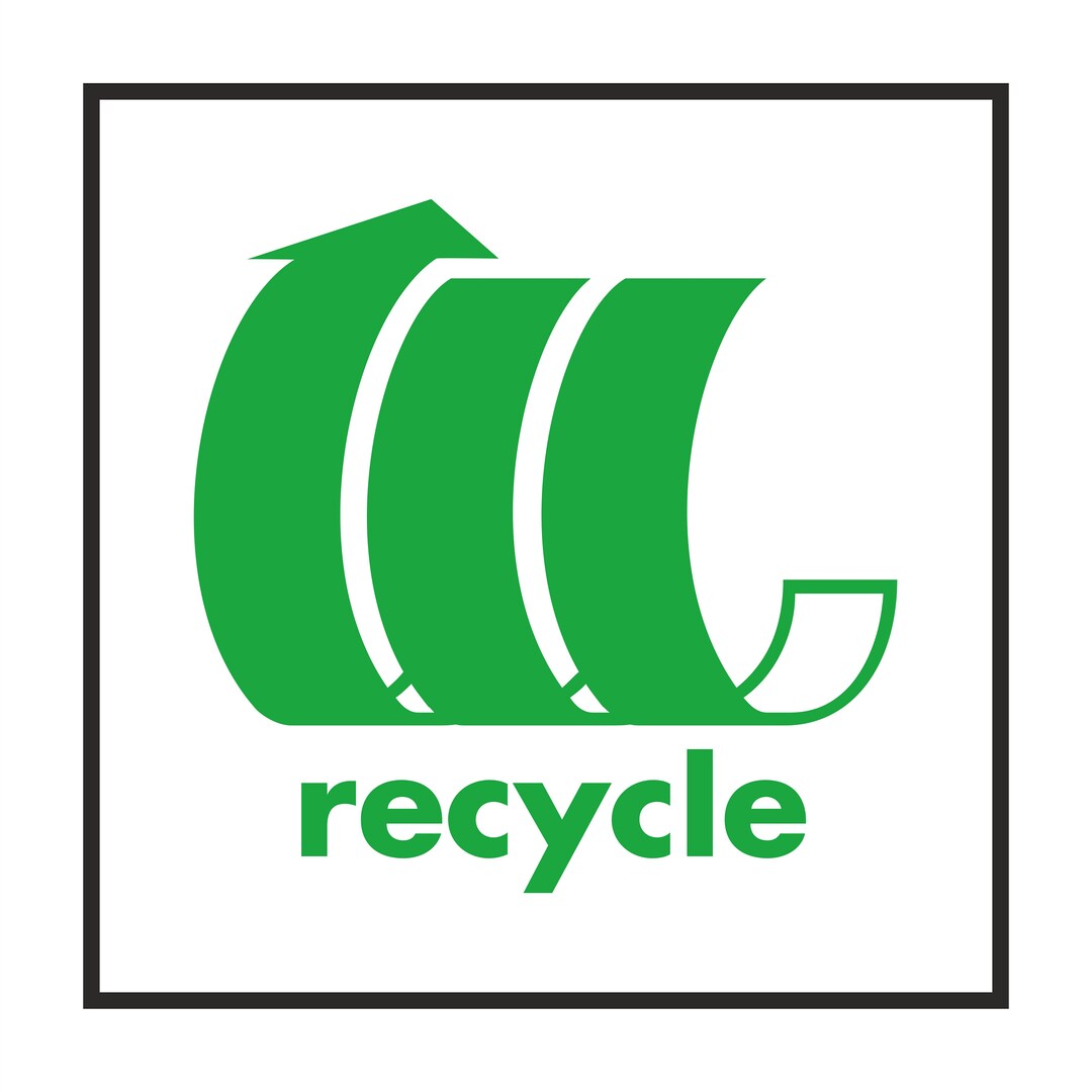 Recycle Sign #03 Sticker for Bumper Car Laptop Book Suitcase Fridge ...