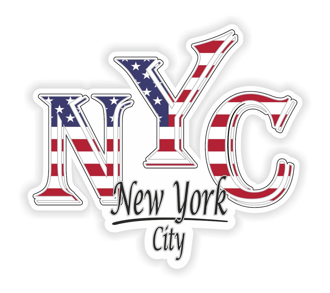 New York City NYC Sticker for Bumper Car Van Truck Motorcycle Helmet ...