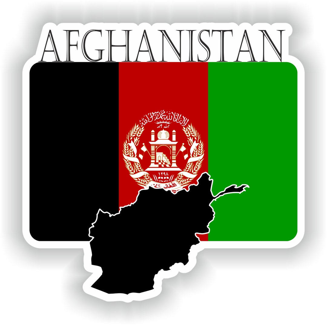 Afghanistan Sticker Flag MF for Laptop Book Fridge Guitar Motorcycle ...