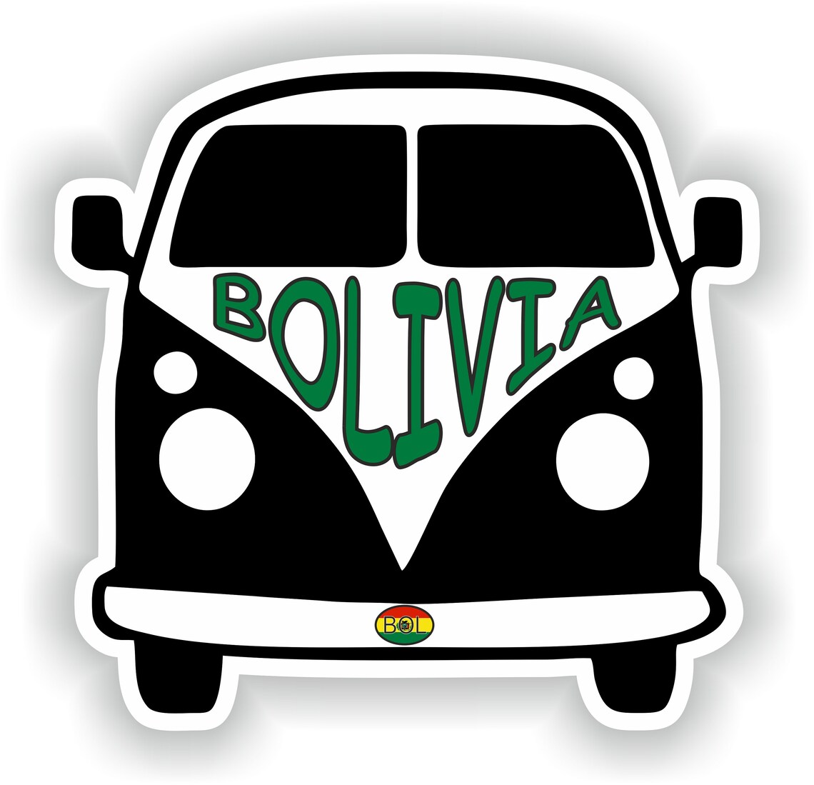 Van Bolivia Sticker for Car Truck Mobile Home Caravane Laptop Book ...