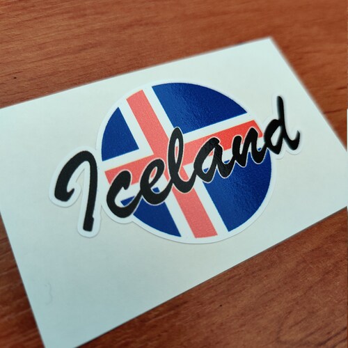 Iceland Seal Sticker Round Flag for Laptop Book Fridge Guitar - Etsy