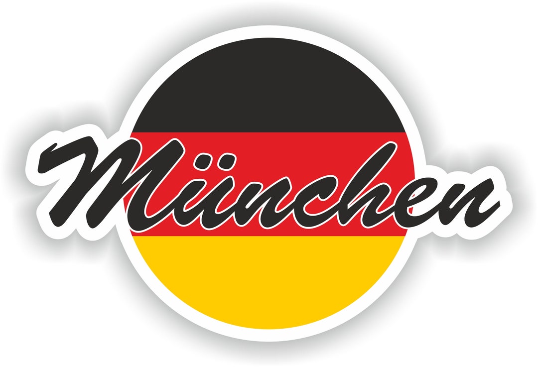 Munchen Sticker Flag for Laptop Book Fridge Guitar Motorcycle Helmet ...