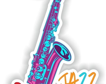 Jazz Bumper Sticker - Etsy