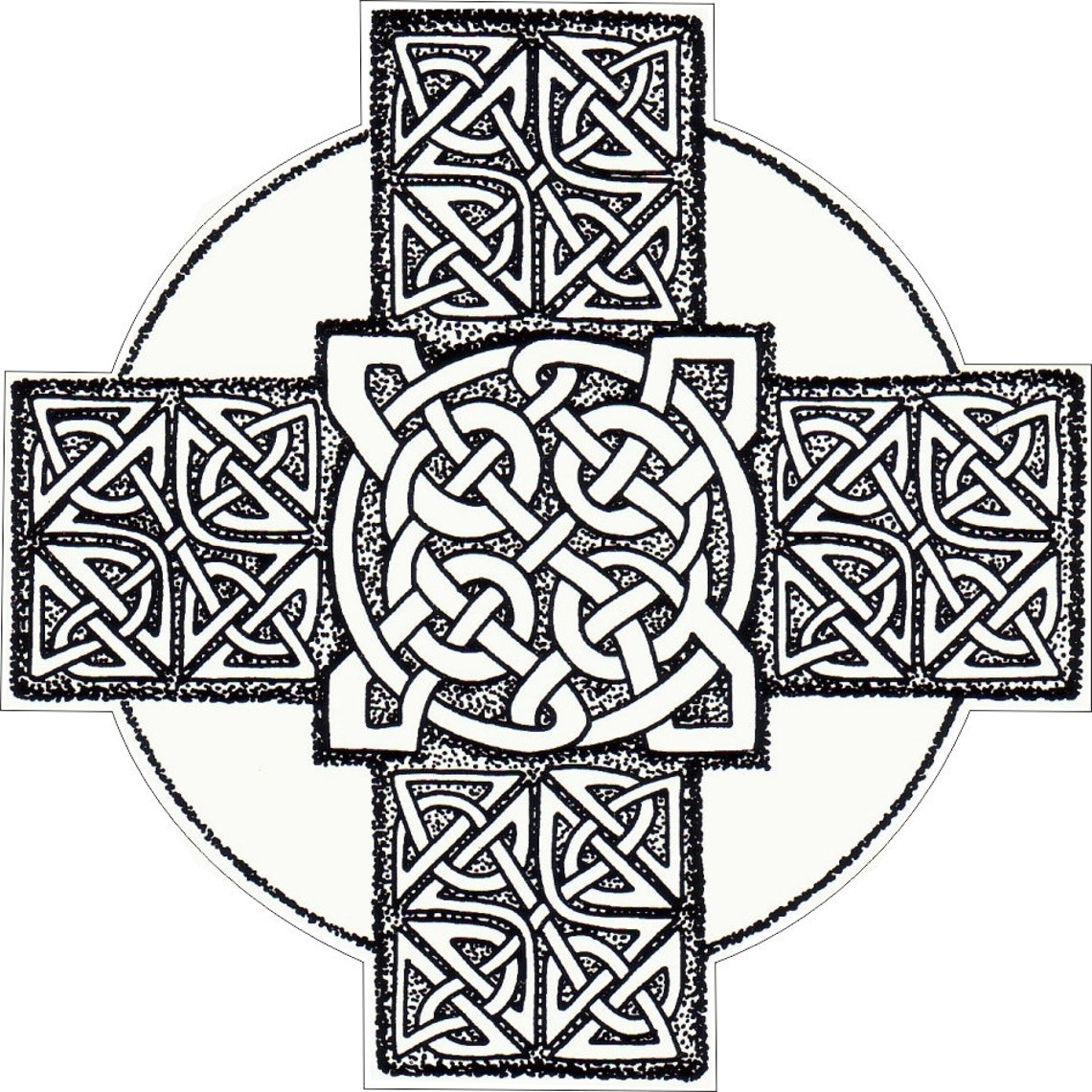 Celtic Cross #07 Sticker for Laptop Book Fridge Guitar Motorcycle ...
