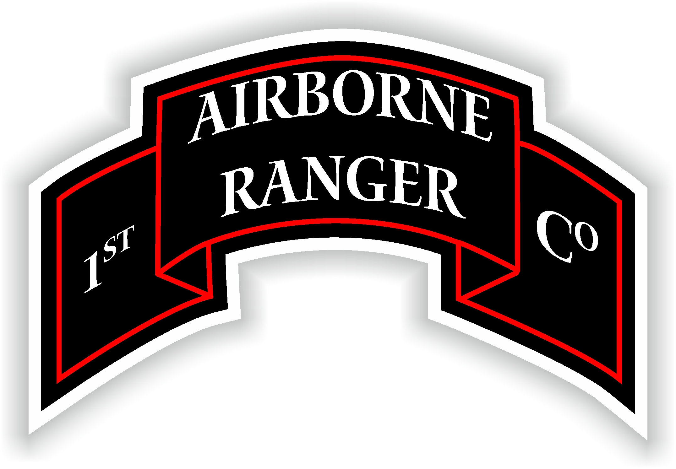 1st Airborne Ranger Battalion Military Sticker for Laptop Book Fridge ...