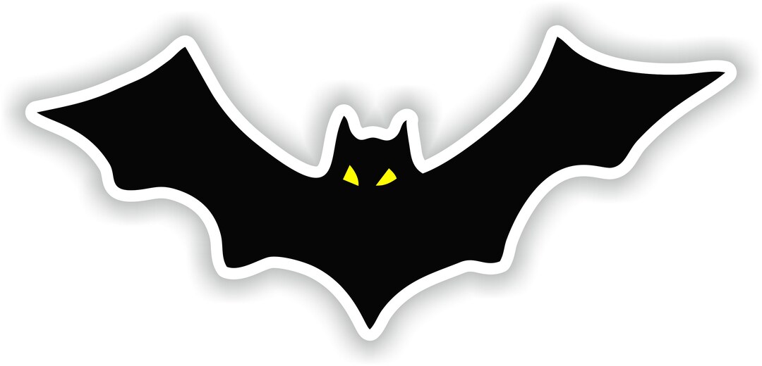 Bat Sticker for Bumper Car Van Truck Motorcycle Helmet Toolbox Door PC ...