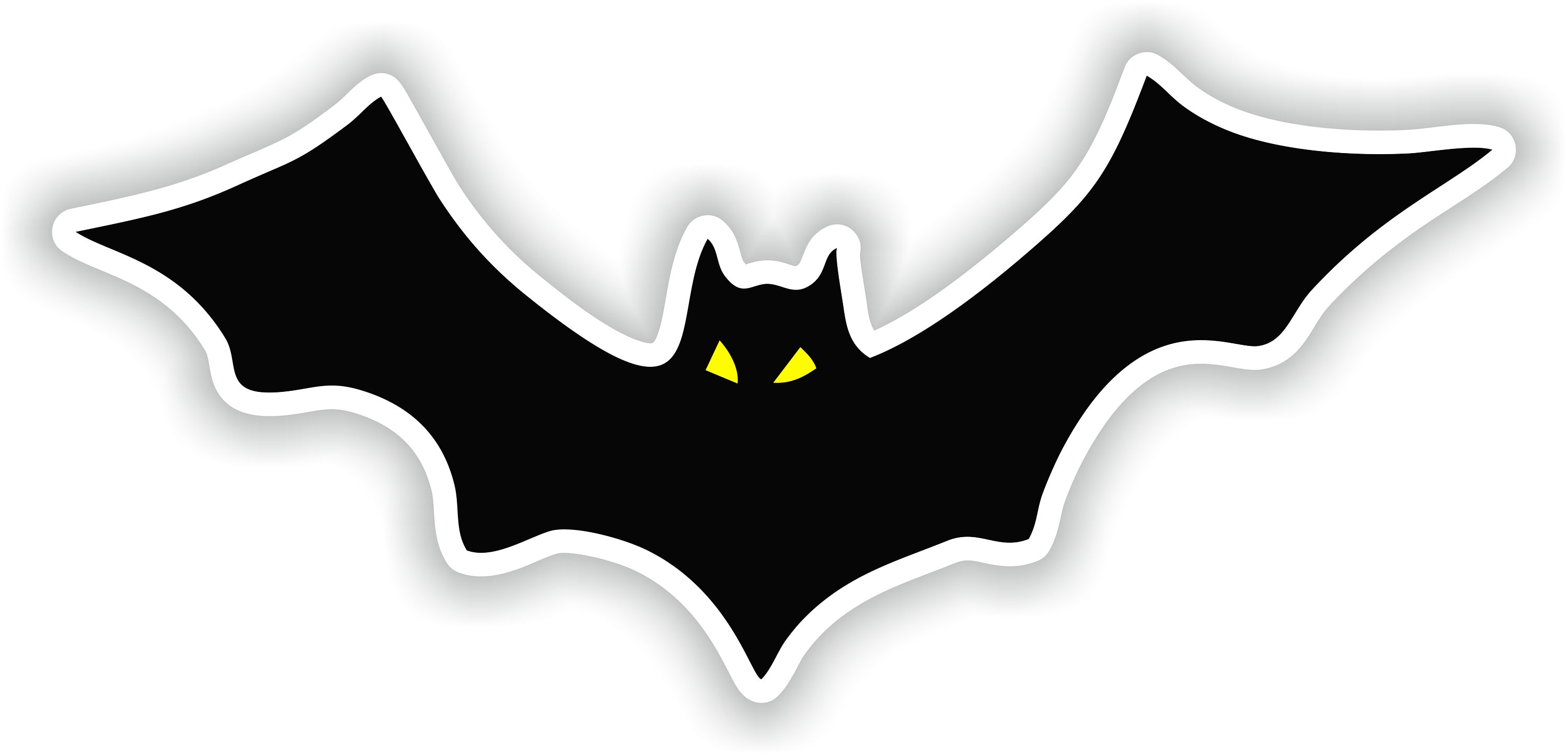 Bat Sticker for Bumper Car Van Truck Motorcycle Helmet Toolbox Door PC ...