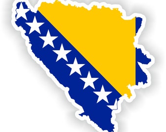 Bosnia and Herzegovina Flag | SVG EPS PNG Instant Digital Download ...