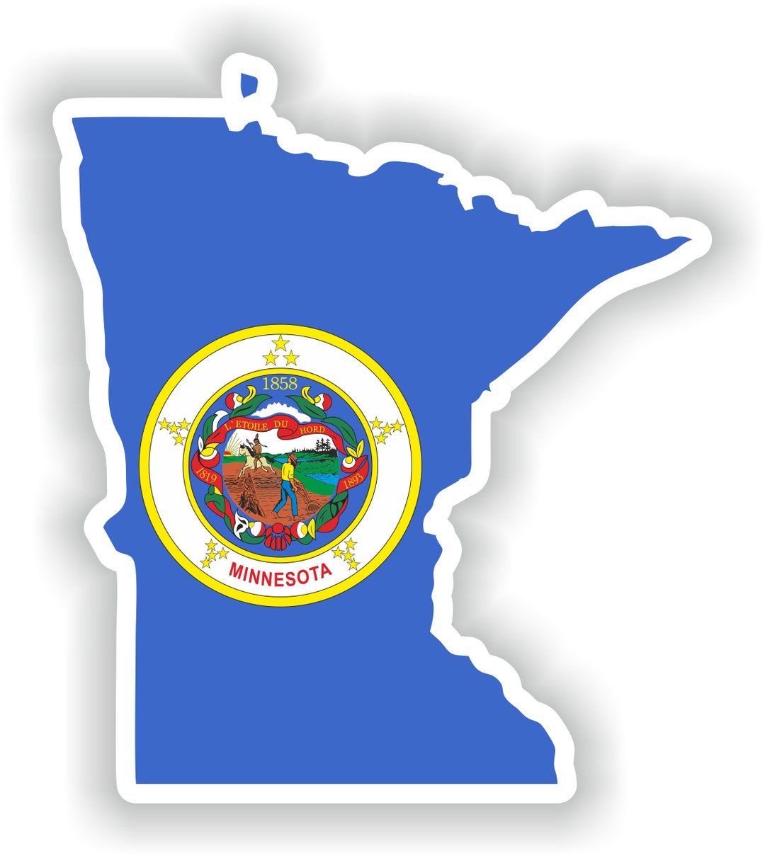 Minnesota Map Flag - Digital File Download - Svg, Png, Eps, Jpg - Etsy