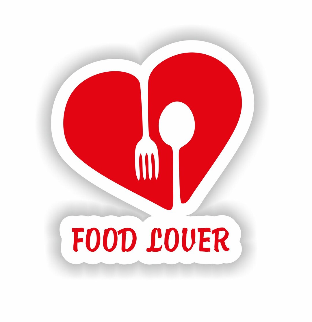 Food Lover Sticker for Bumper Car Van Truck Motorcycle Helmet Toolbox ...
