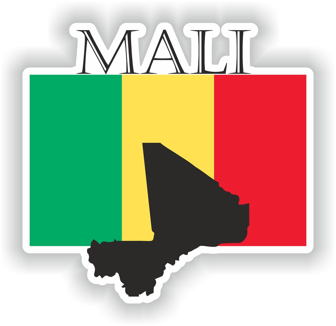 Mali Sticker Flag MF for Laptop Book Fridge Guitar Motorcycle Helmet ...