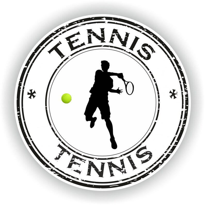 Tennis Sticker Sports for Laptop Book Fridge Guitar Motorcycle Helmet ...