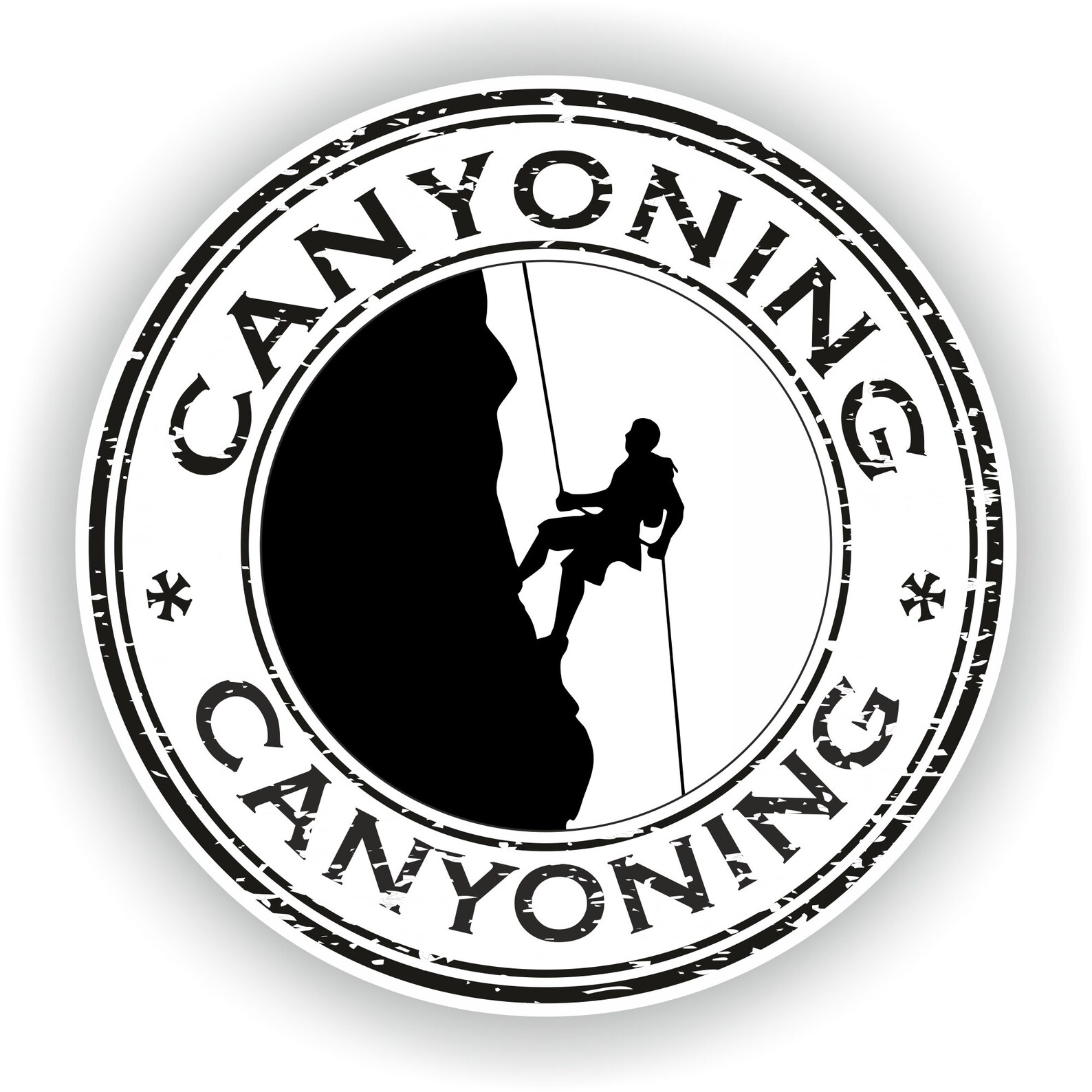 Canyoning Sticker Sports for Laptop Book Fridge Guitar Motorcycle ...