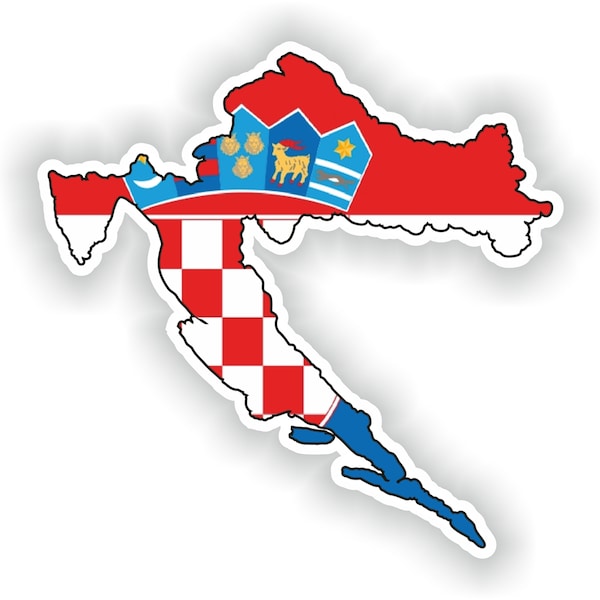 Croatian Flag Decal - Etsy