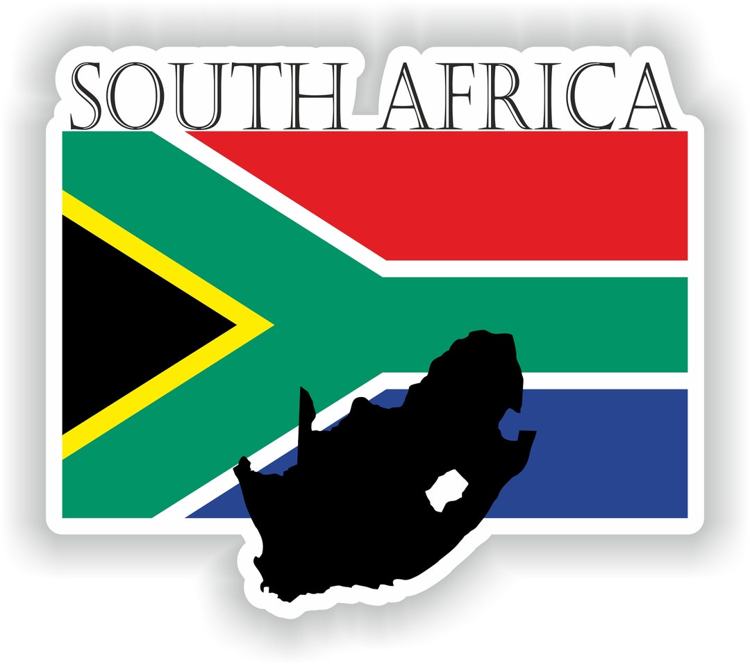 South Africa Sticker Flag MF for Laptop Book Fridge Guitar Motorcycle ...