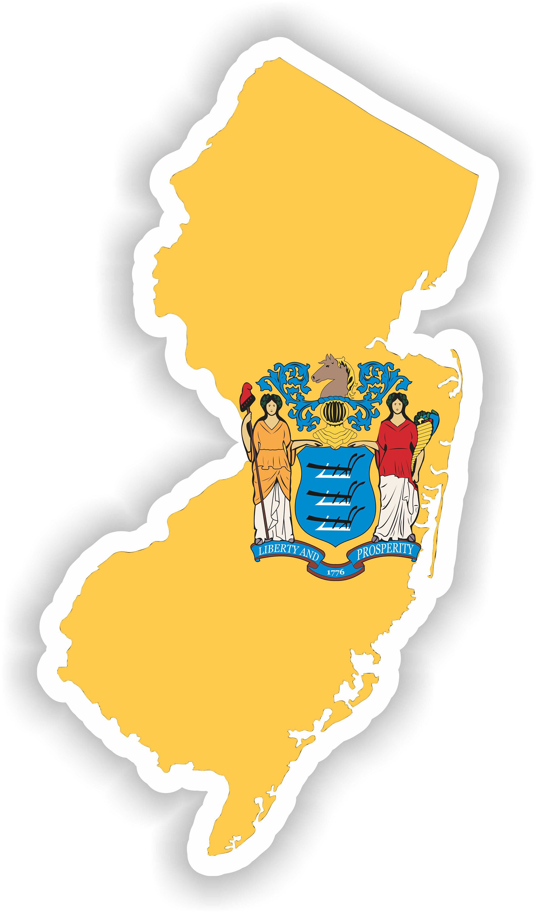 New Jersey Map Flag Digital File Download Svg, Png, Eps, Jpg - Etsy