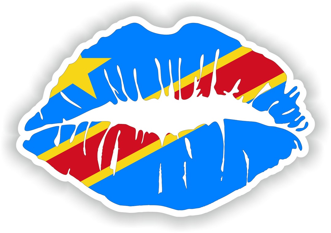 Democratic Republic of Congo Lips Flag - Digital File Download - Svg ...