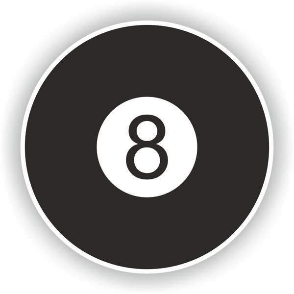 8 Ball Decal - Etsy
