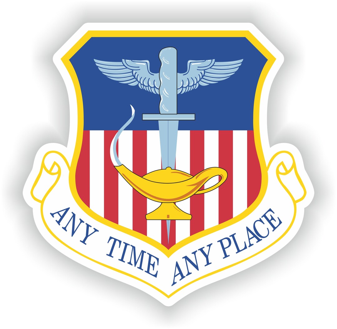 Any Time Any Place USAF 1st Special Operations Wing Military Sticker ...