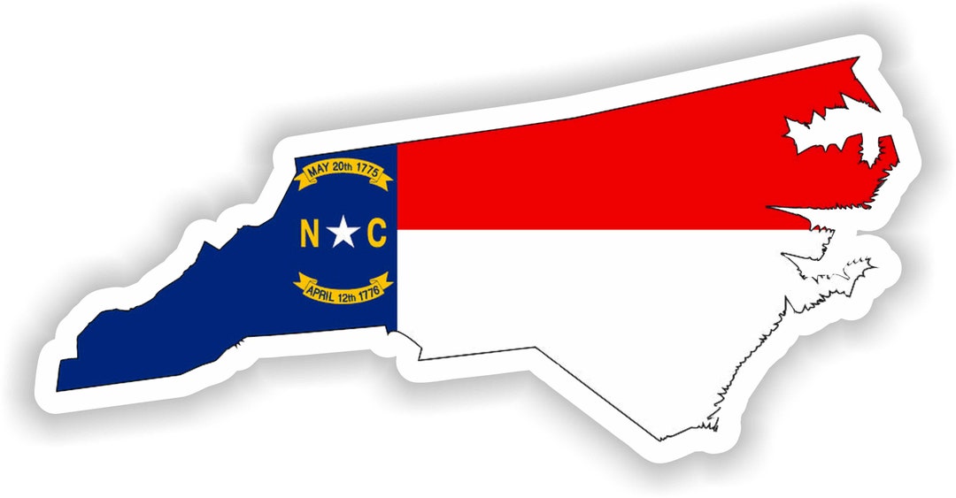 North Carolina Map Flag - Digital File Download - Svg, Png, Eps, Jpg - Etsy
