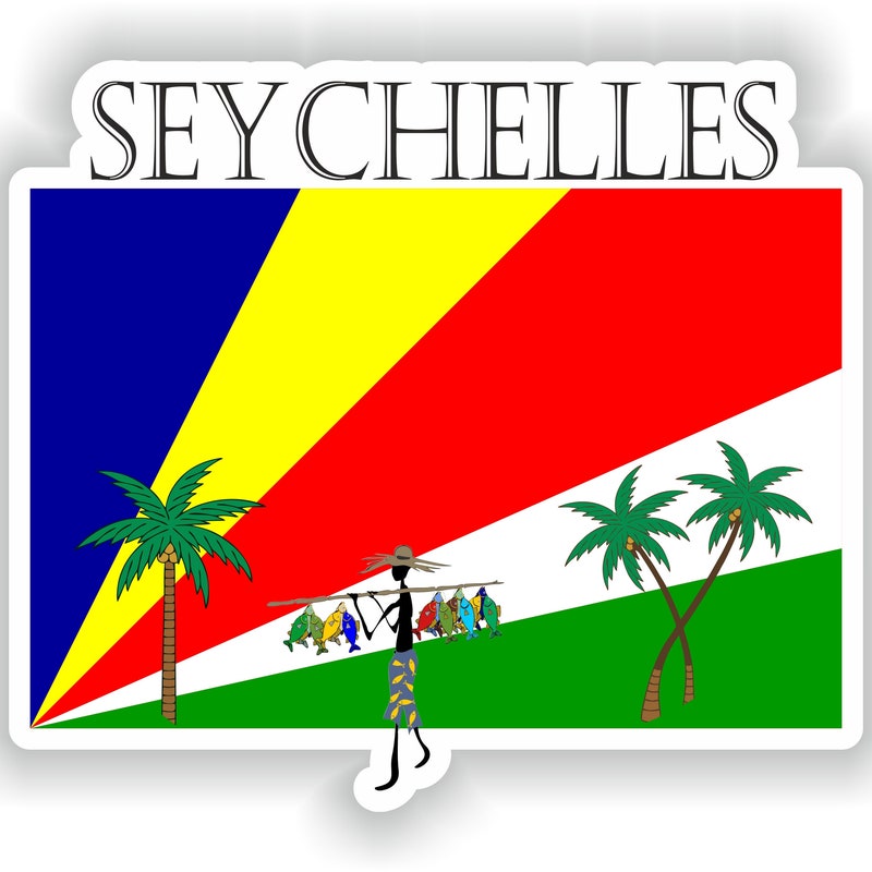 Seychelles Country Map - Etsy
