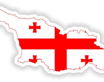 Georgia State Flag Map SVG, United States of America, GA USA Border ...