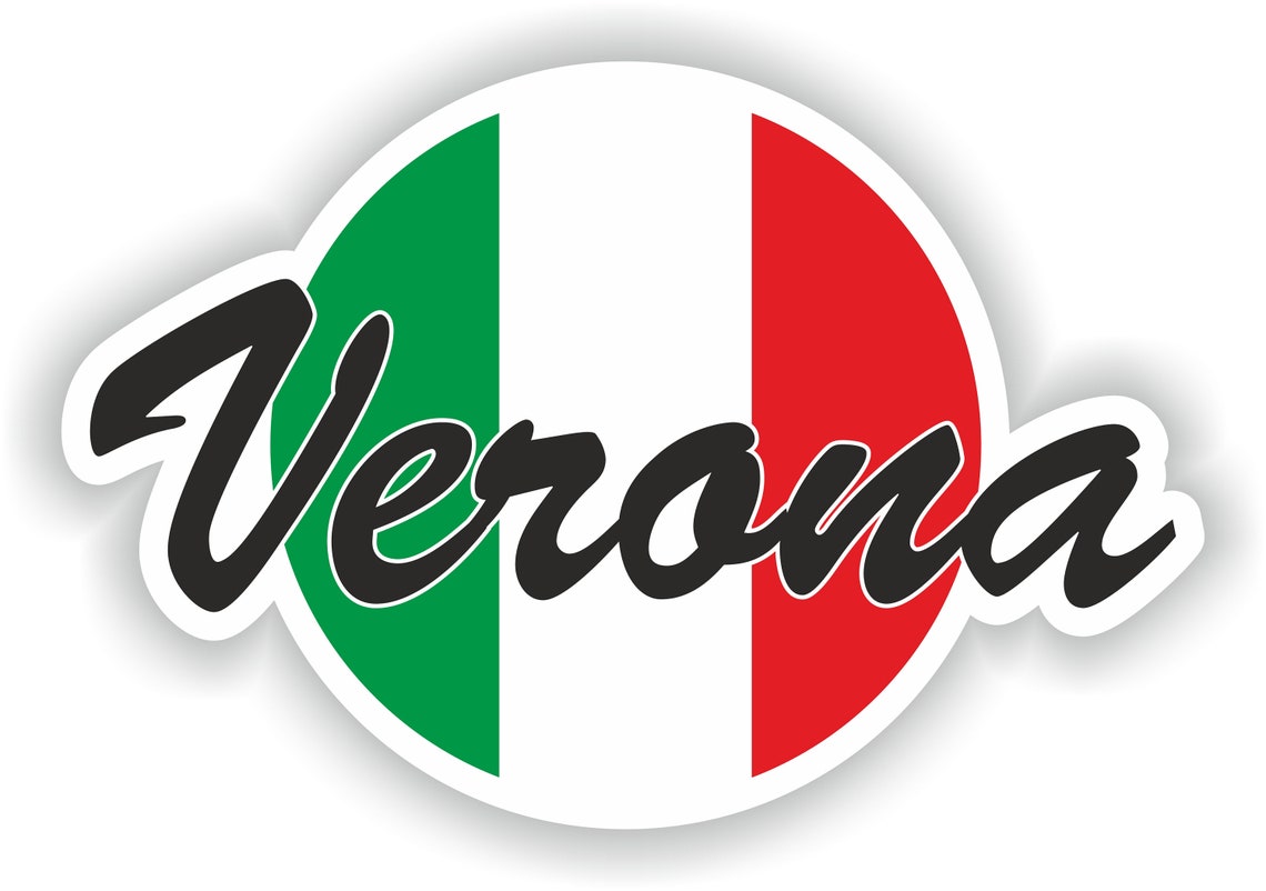 Verona Sticker Flag for Laptop Book Fridge Guitar Motorcycle Helmet ...