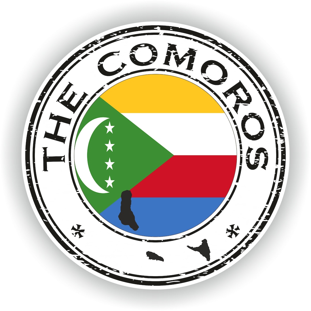 The Comoros Seal Round Flag - Digital File Download - Svg, Png, Eps ...