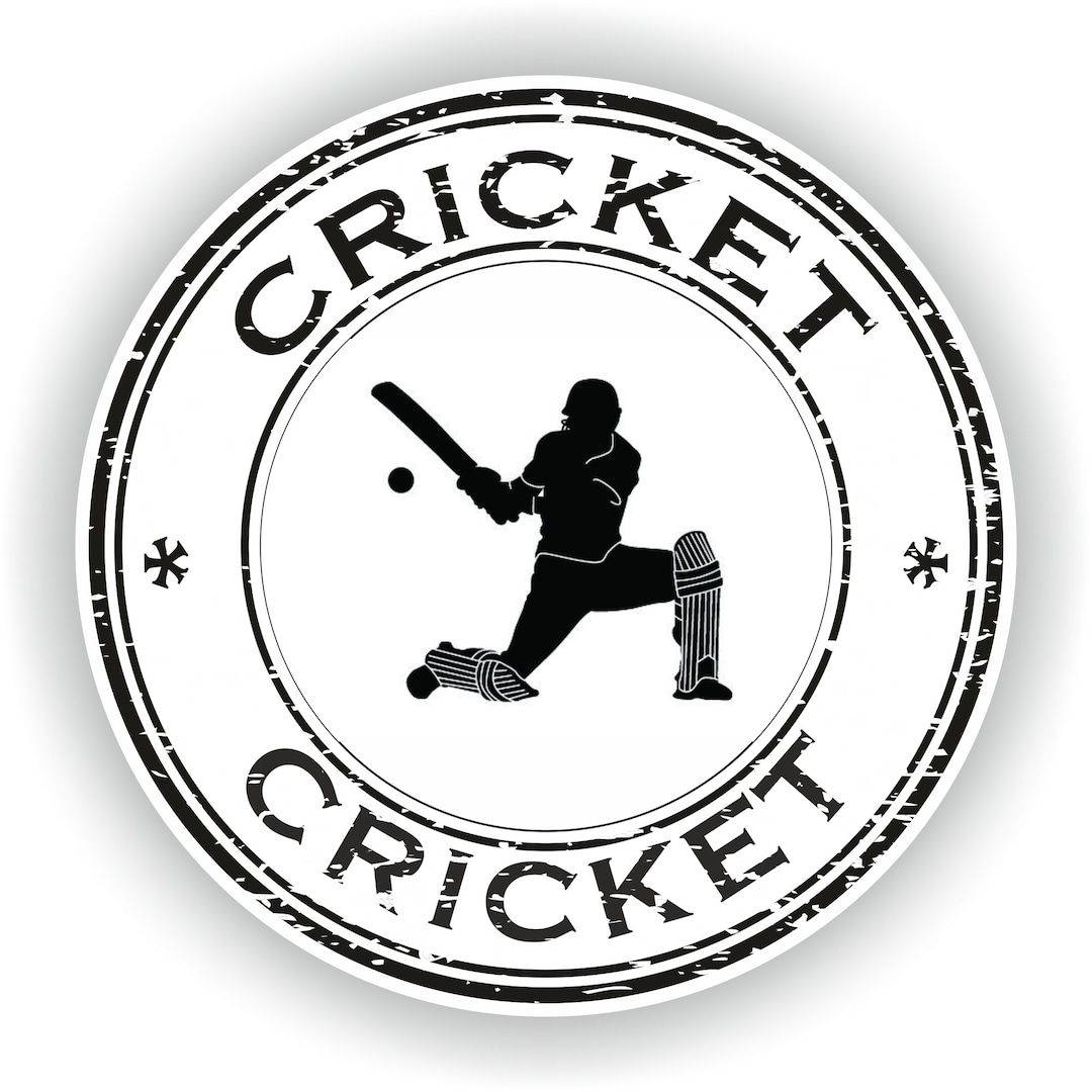 Cricket Sticker Sports for Laptop Book Fridge Guitar Motorcycle Helmet ...