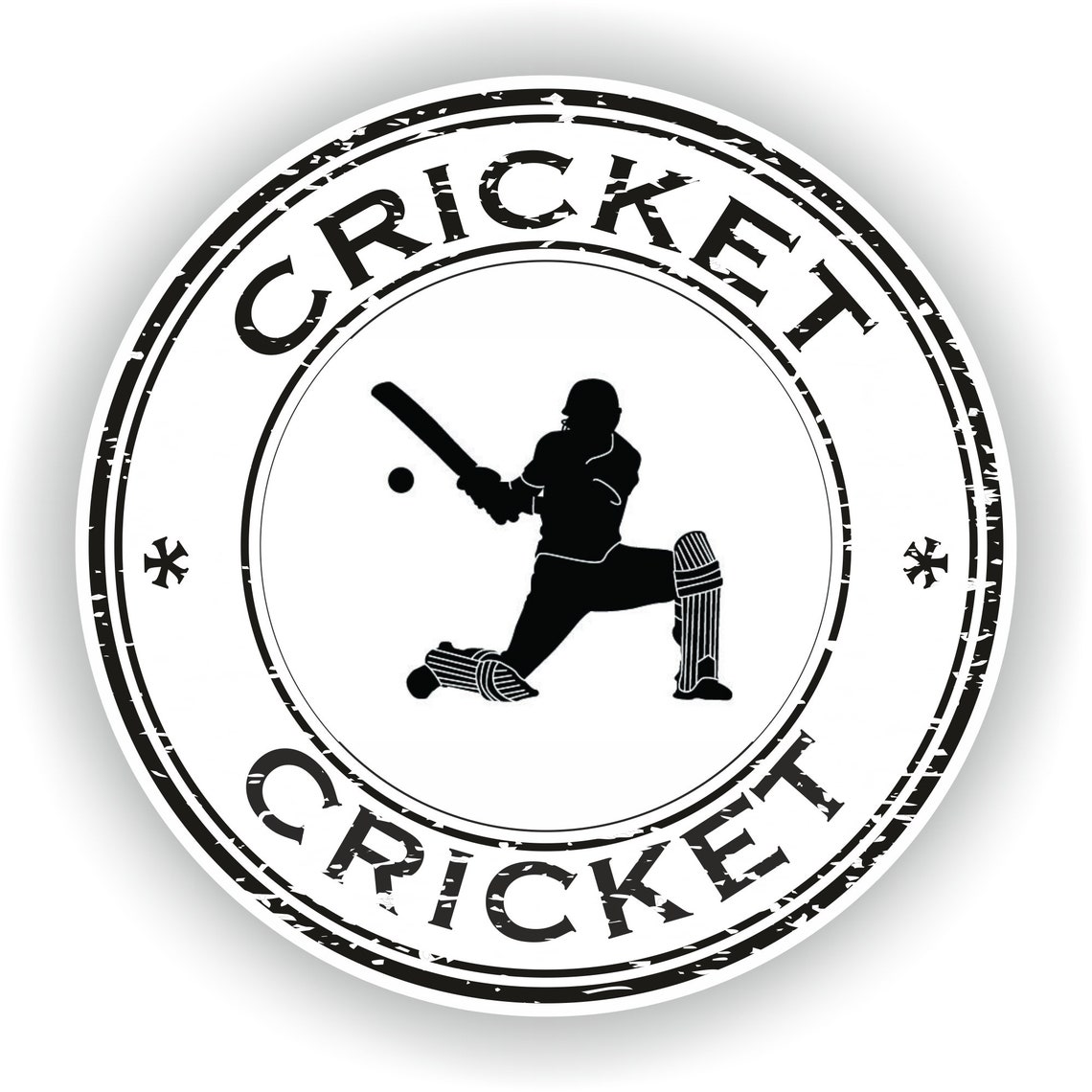 Cricket Sticker Sports for Laptop Book Fridge Guitar | Etsy
