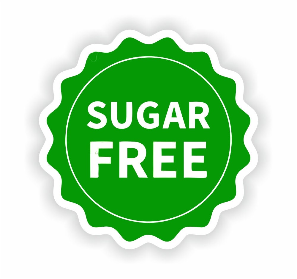 Sugar Free Sticker for Laptop Book Fridge Guitar Motorcycle Helmet Tool ...